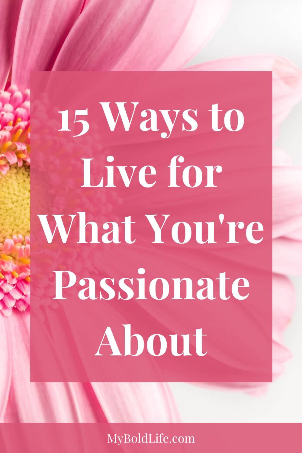 15 Ways to Live for What You're Passionate About - My Bold Life